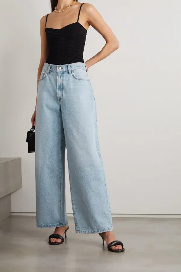 GOLDSIGN Net Sustain Dixon Organic Mid-rise Wide-leg Jeans