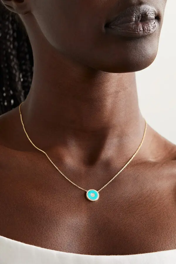 JENNIFER MEYER Mini Evil Eye Necklace