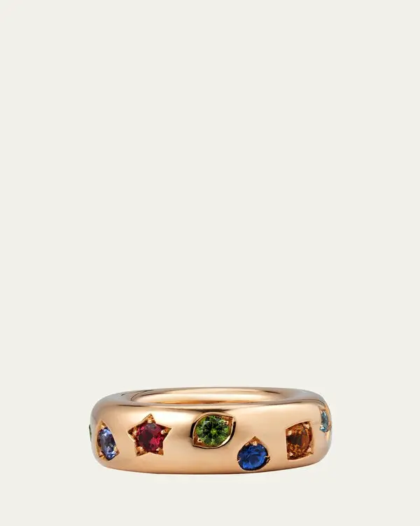 Pomellato Iconica 18k Multi Gemstone Ring - Rose Gold