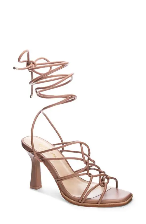 42 GOLD Lava Ankle Tie Sandal - Tan