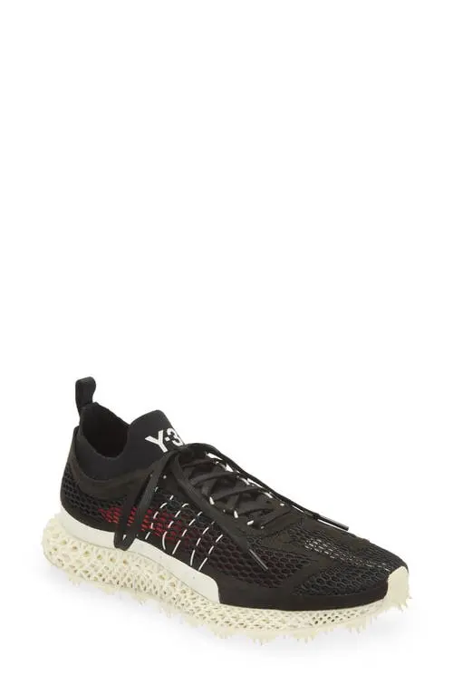 Y3 Adidas 4d Halo Running Shoe - Black/corewhite/red