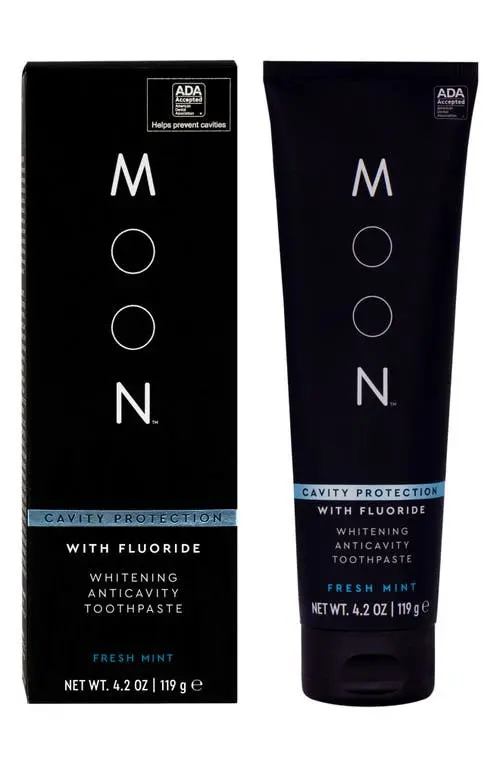 MOON Fresh Mint Cavity Protection With Fluoride Teeth Whitening Toothpaste - No Color