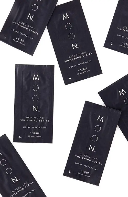 MOON Lunar Peppermint Dissolving Teeth Whitening Strips