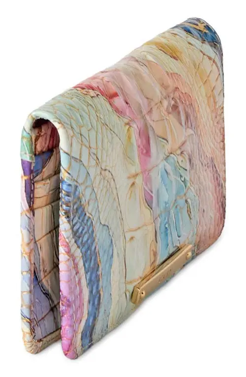 Brahmin Ady Croc Embossed Leather Wallet