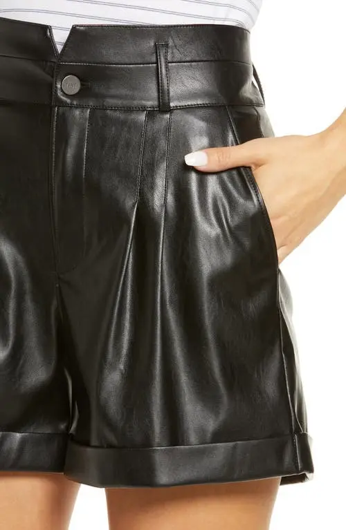 Paige Blanka Faux Leather Shorts