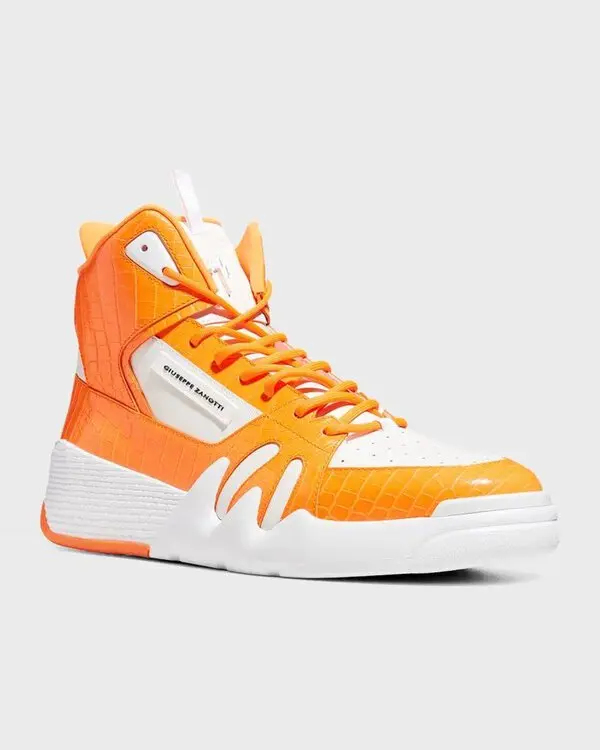 GIUSEPPE ZANOTTI Talon High-top Leather Sneakers