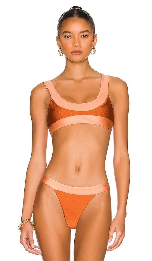 House Of Harlow 1960 X Rosa Top - Orange Sunset