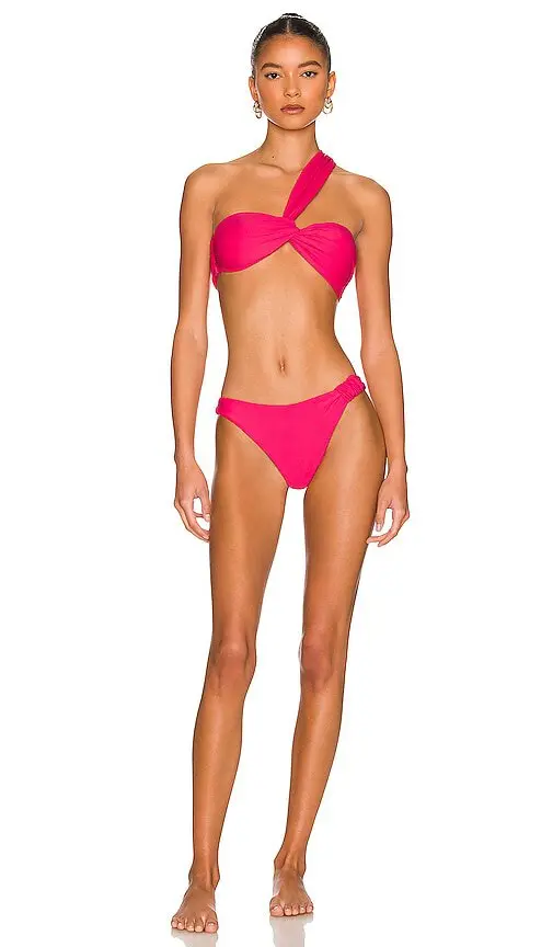 Tularosa Macey One-shoulder Top - Berry Pink