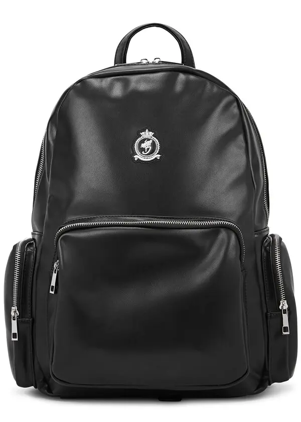 benzol leather backpacks Benjart Vegan Leather Backpack - Black
