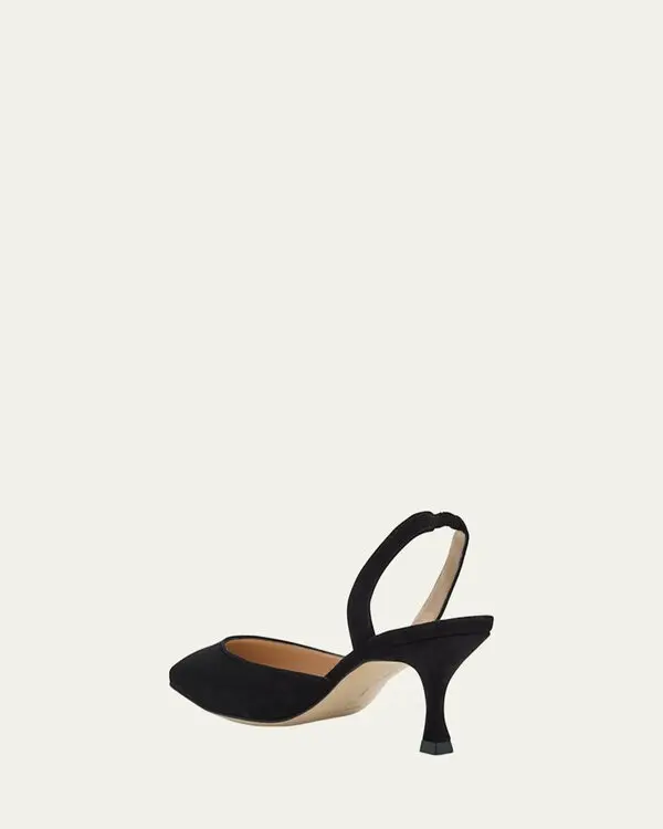 Manolo Blahnik Carolyne Kitten-heel Pumps - Black
