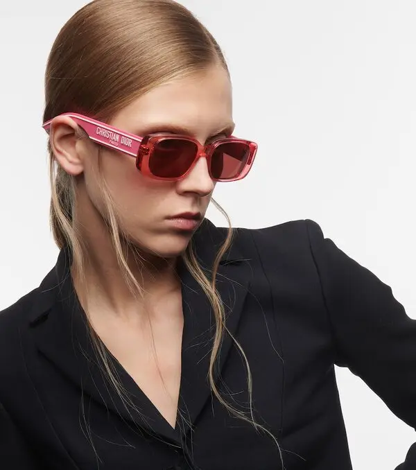 Dior Wildior S2u Rectangular Sunglasses - Pink