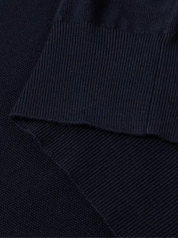 Loro Piana Slim-fit Cotton And Silk-blend Sweater