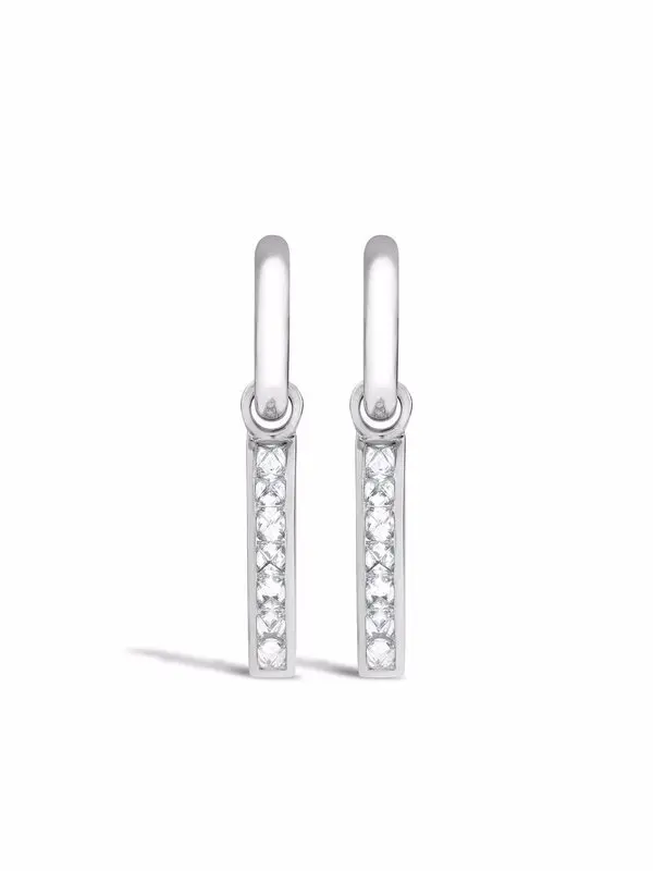 PRAGNELL 18kt White Gold Rockchic Earrings - Silver