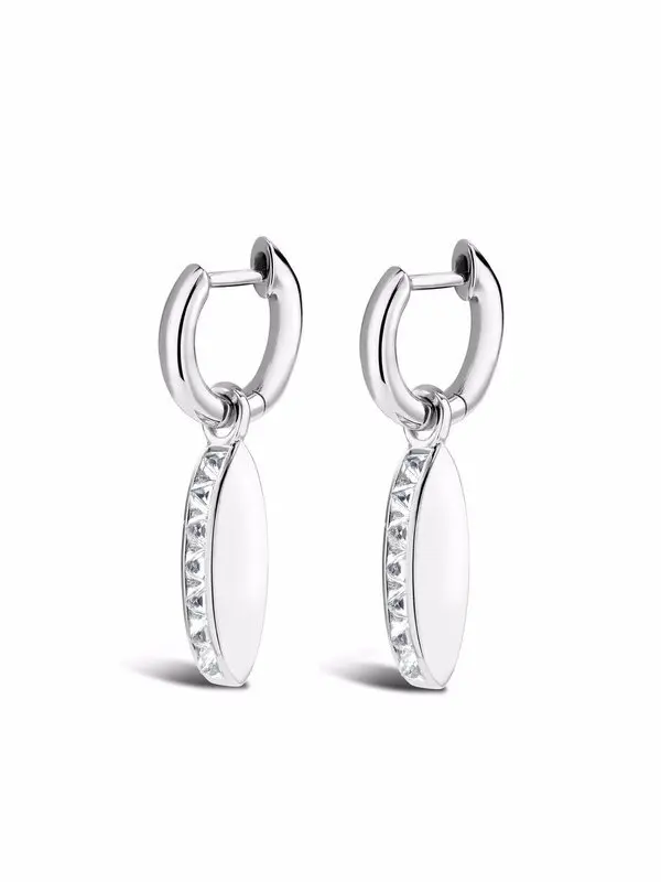 PRAGNELL 18kt White Gold Rockchic Earrings - Silver