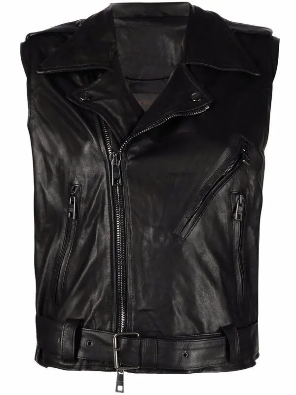 GIORGIO BRATO Leather Biker Jacket