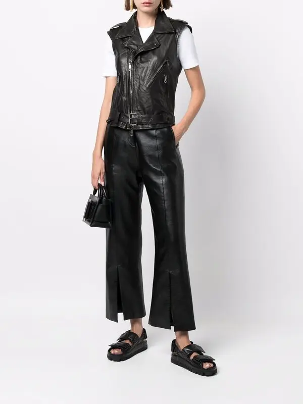 GIORGIO BRATO Leather Biker Jacket