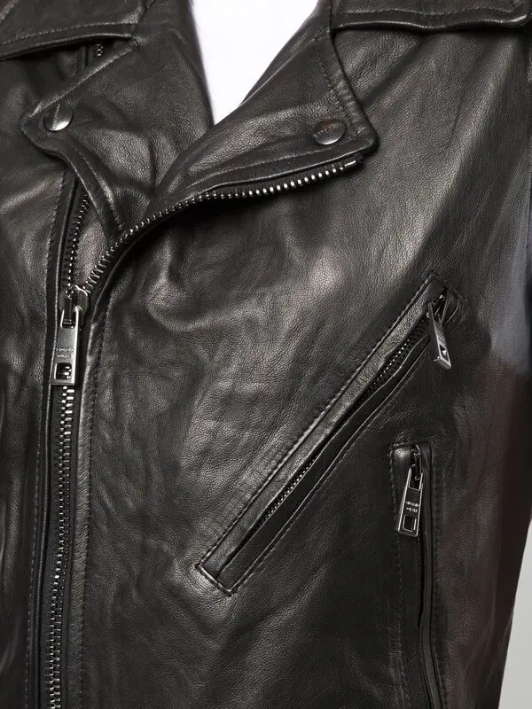 GIORGIO BRATO Leather Biker Jacket
