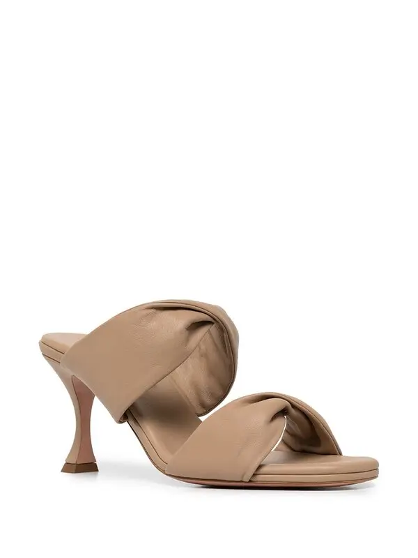 AQUAZZURA Twist Double-strap Sandals - Neutrals