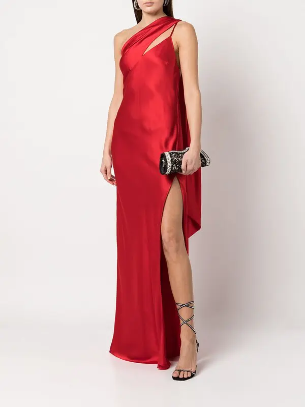 Michelle Mason Draped Silk Gown
