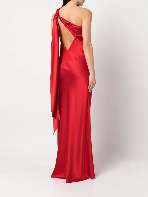 Michelle Mason Draped Silk Gown