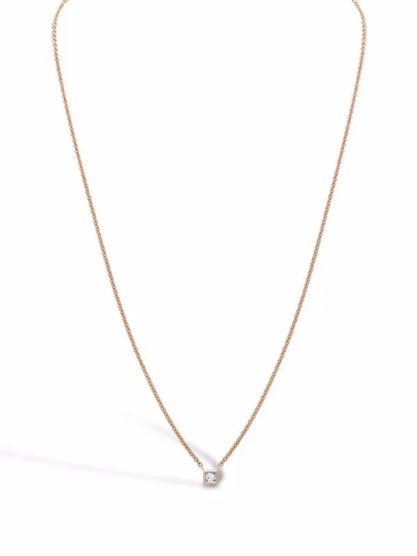 PRAGNELL 18kt Rose Gold Diamond Necklace - Pink