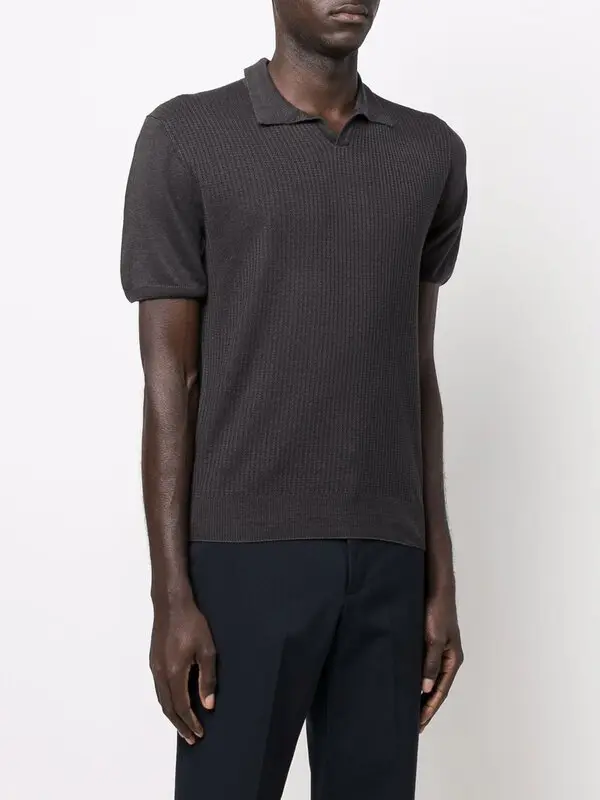 Corneliani Ribbed Polo Shirt