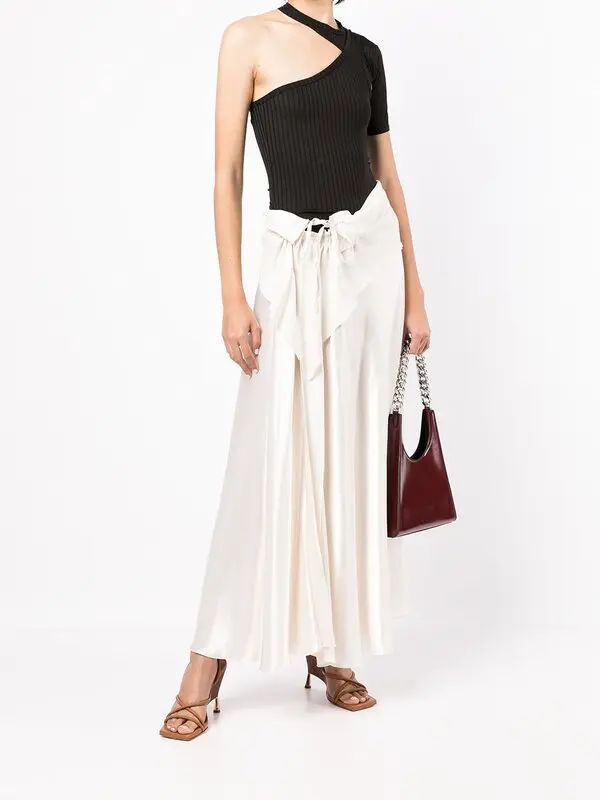 LITKOVSKA Flared Cut-out Midi Skirt