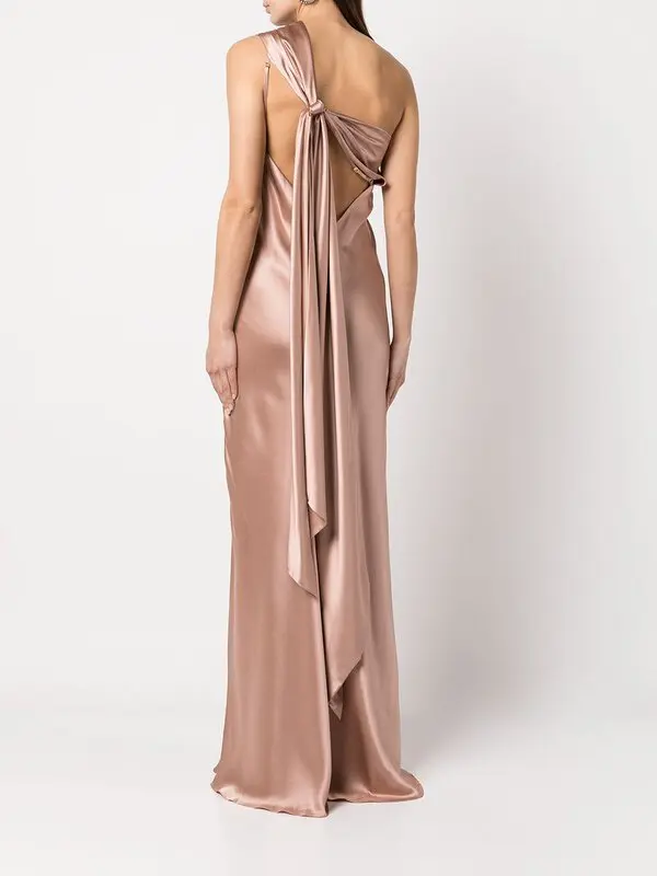 Michelle Mason Draped-panel Silk Gown
