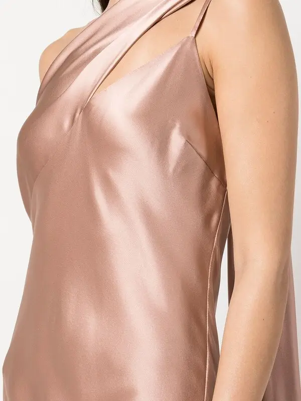 Michelle Mason Draped-panel Silk Gown