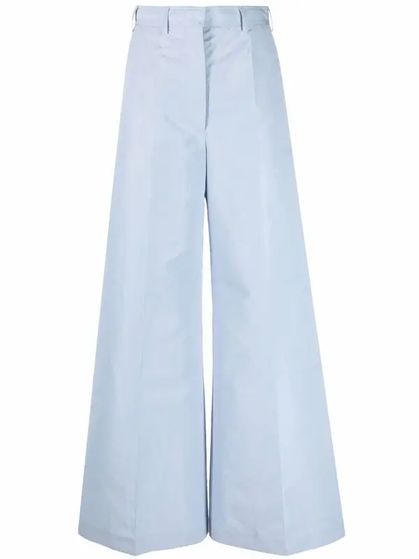 Stella McCartney High-waisted Wide-leg Trousers - Blue