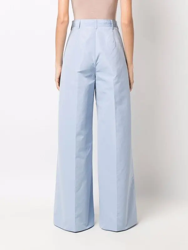 Stella McCartney High-waisted Wide-leg Trousers - Blue