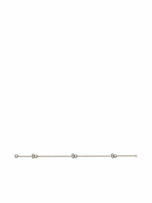 PRAGNELL 18kt Rose Gold Diamond Chain Bracelet - Pink