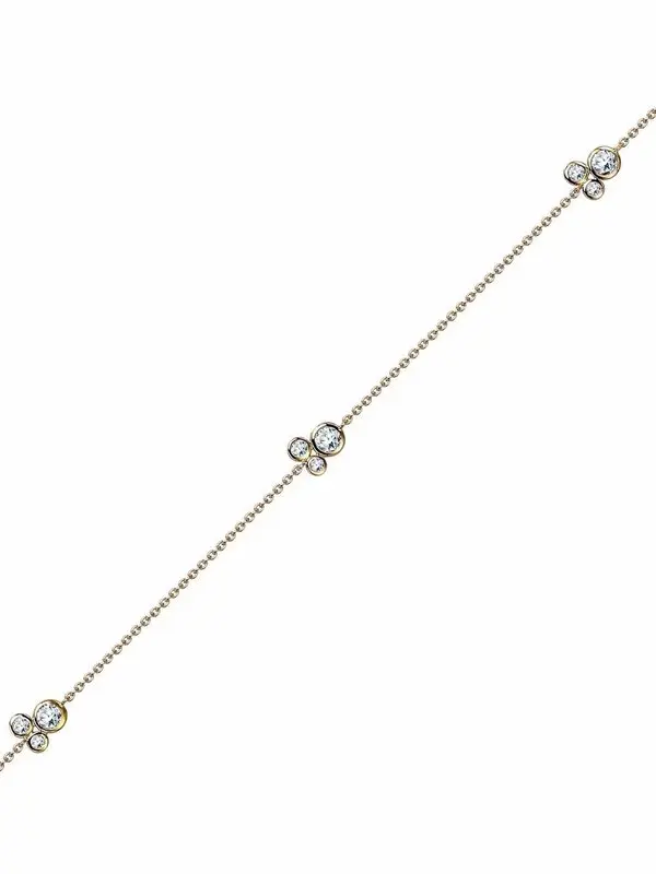PRAGNELL 18kt Rose Gold Diamond Chain Bracelet - Pink