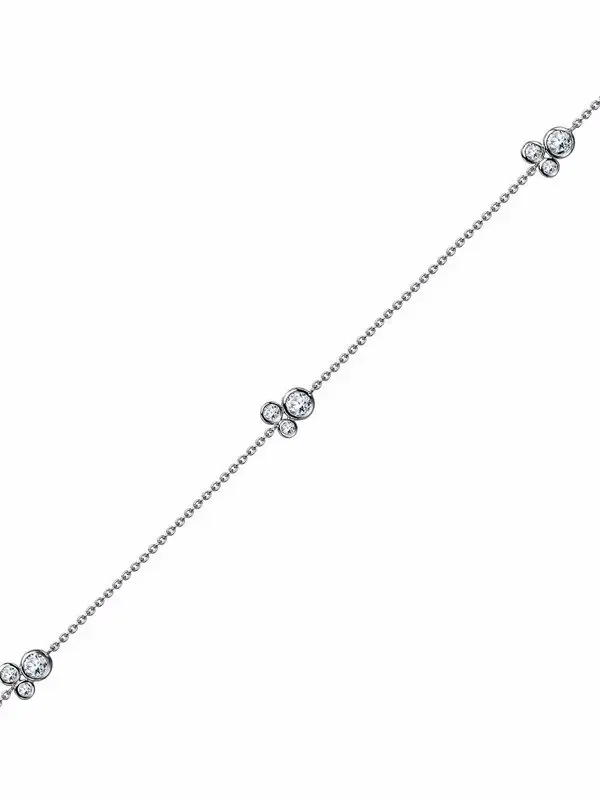 PRAGNELL 18kt White Gold Diamond Bubbles Bracelet - Silver