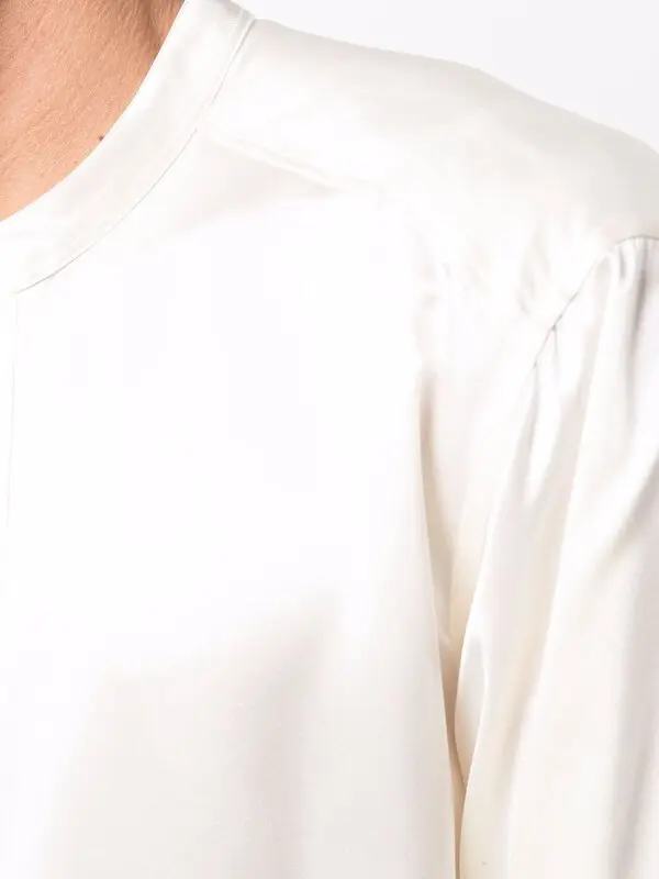 Dolce & Gabbana Long-sleeve Silk Longline Shirt