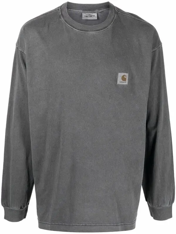 Carhartt Work In Progress Crew Neck Long-sleeved T-shirt - Grey