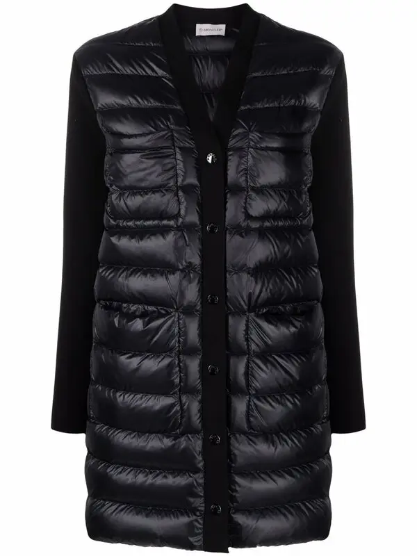 Moncler V-neck Padded Coat