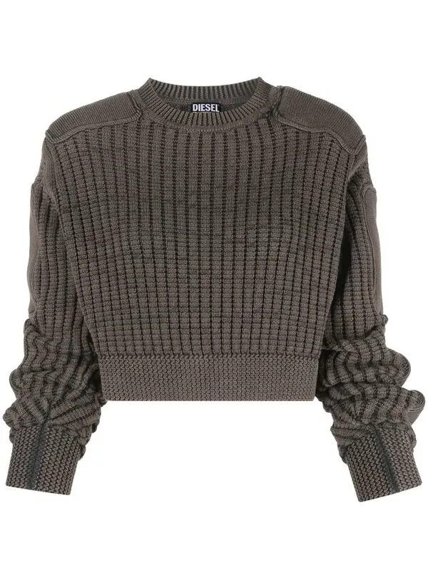DIESEL® Aurora Cropped Jumper - Green