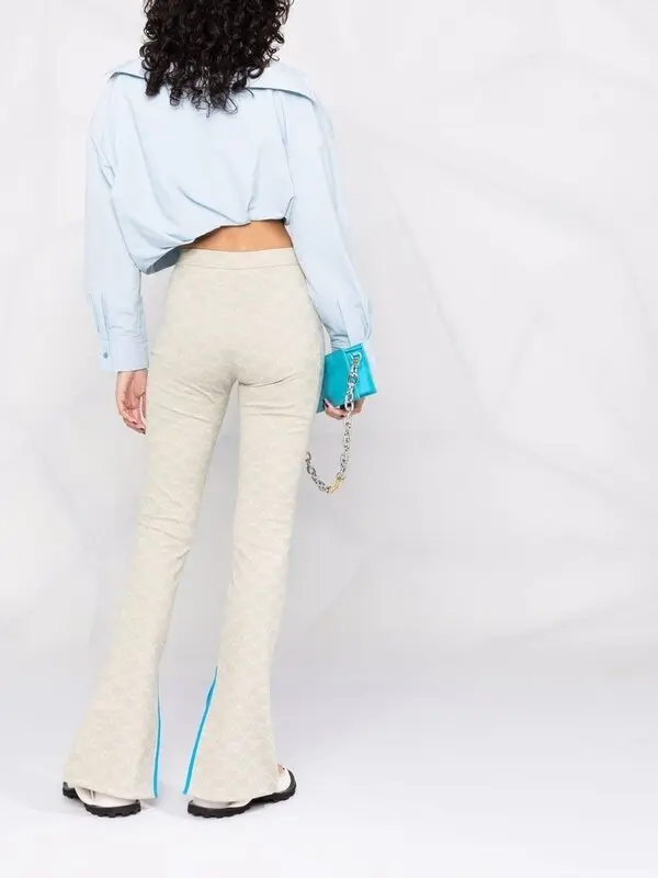Off-White Monogram Ankle-slit Trousers
