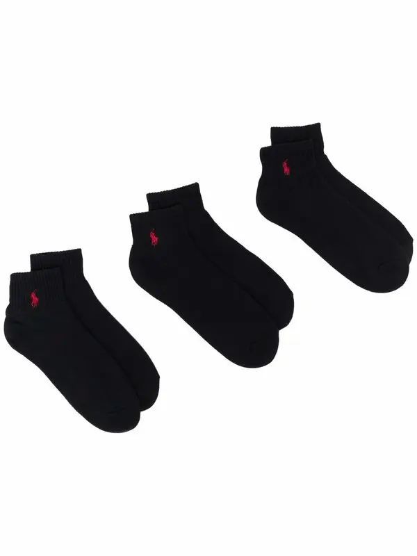Ralph Lauren Socks Three-pack - Black