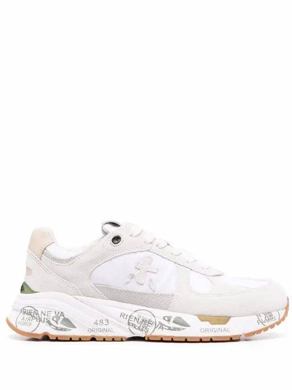 Premiata Low-top Panelled Sneakers - White