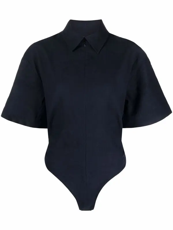 Jacquemus Le Body Baunhilha Zipped Bodysuit - Blue