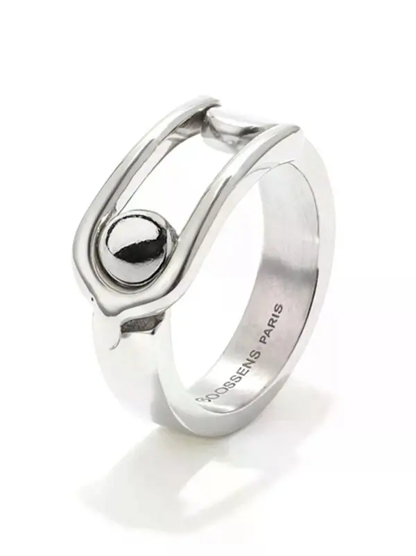 GOOSSENS Boucle Clasp Ring - Silver