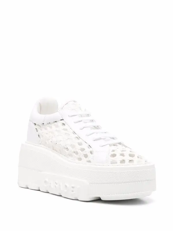 Casadei Woven Platform Sneakers