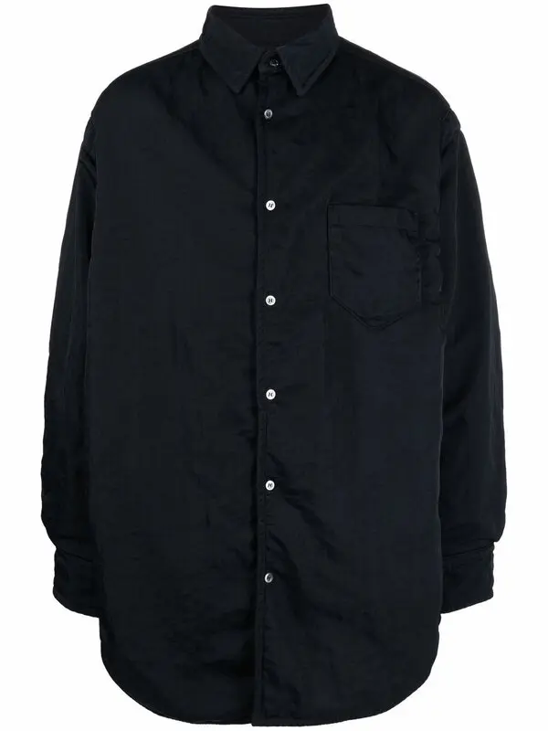 MAISON MARGIELA Oversized Shirt Jacket - Blue