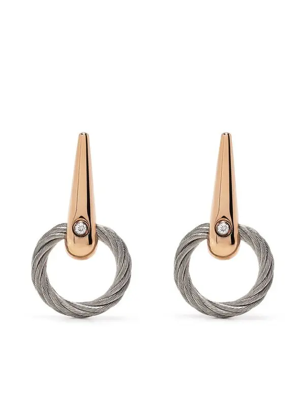 CHARRIOL Infinity Zen Hoop Earrings - Silver