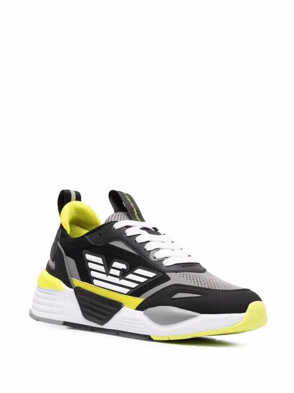 EA7 Logo-print Sneakers - Black