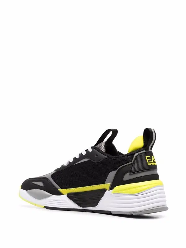 EA7 Logo-print Sneakers - Black