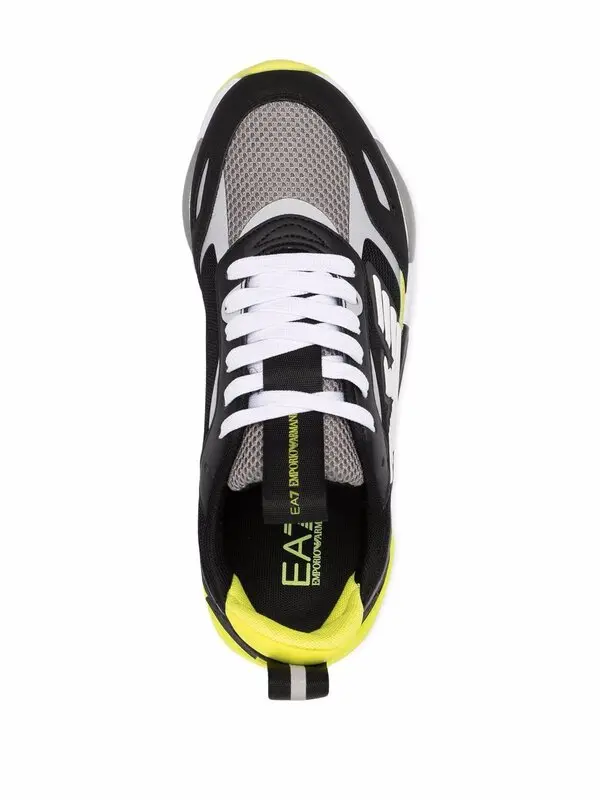 EA7 Logo-print Sneakers - Black