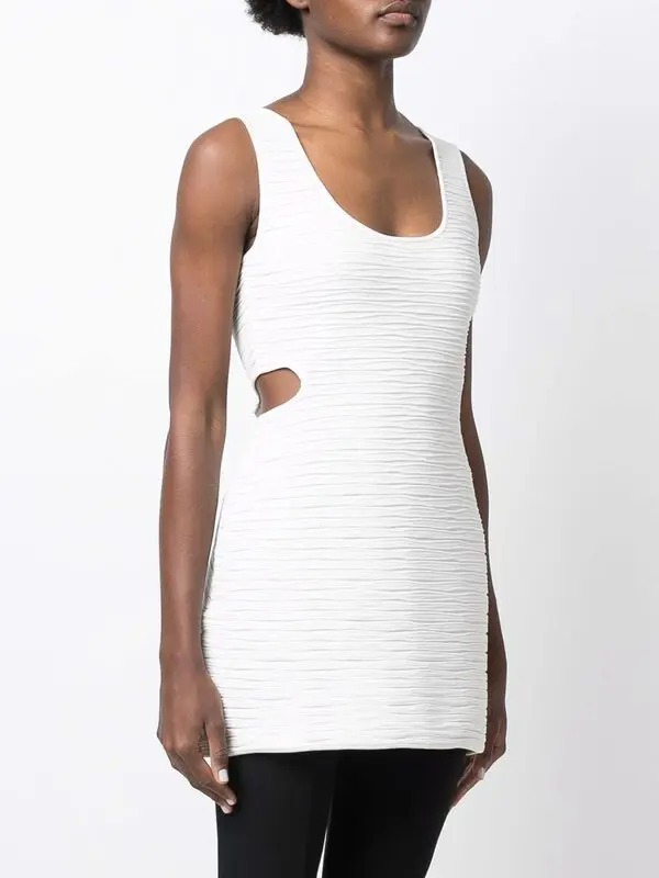 Proenza Schouler Wavy Rib-knit Tank Top